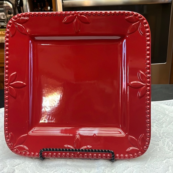 Debbie Segura for Sorrento | Dining | Red Serving Platter Stoneware 1 X ...